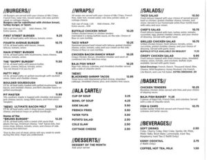 B & J Bar and Grill | Appetizer | Entree | Drink | Menu